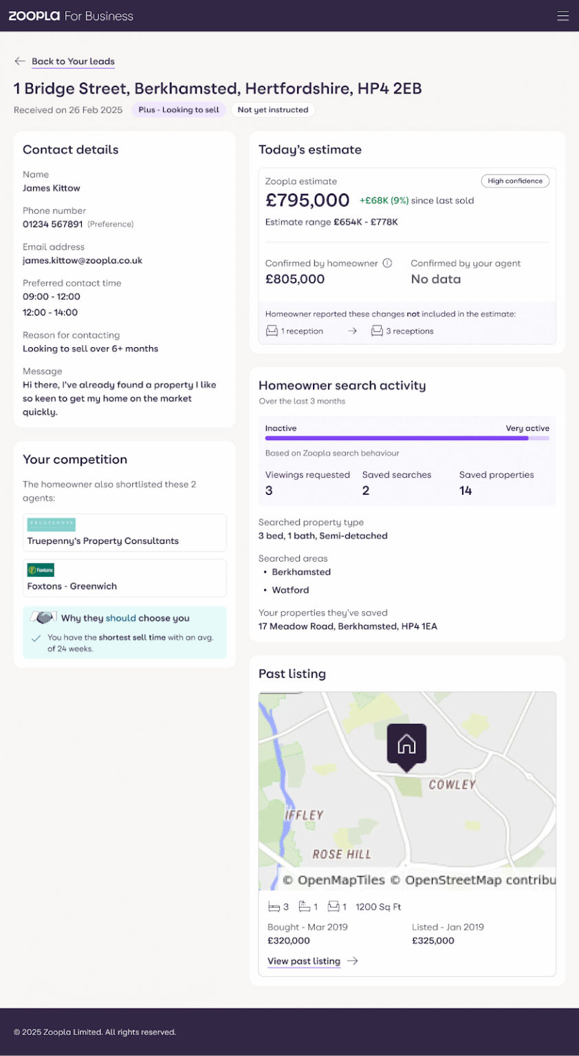 Zoopla launches ‘Prospect Plus’ to unlock £2 billion in potential agent ...